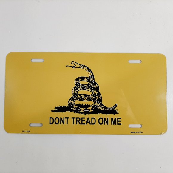 Accents | Gadsden Flag Dont Tread On Me Flag License Plate | Poshmark